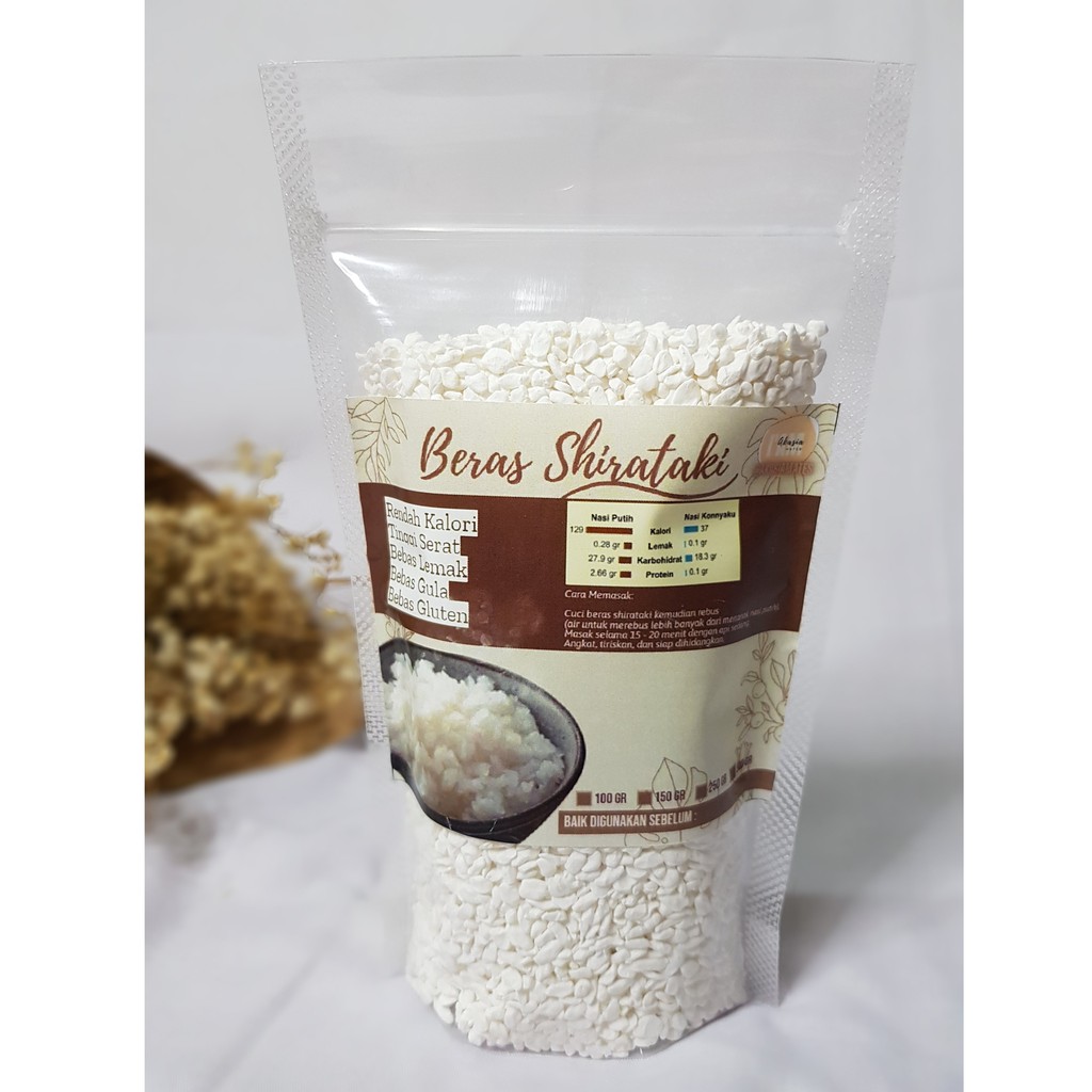 Jual BERAS SHIRATAKI KONNYAKU RICE NASI DIET BERAS DIABETES 100 gr ...