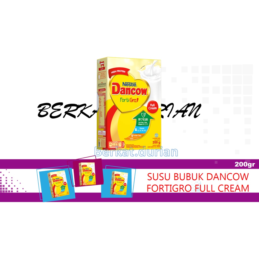 Jual SUSU BUBUK DANCOW FORTIGRO FULL CREAM NESTLE 200GR | Shopee Indonesia
