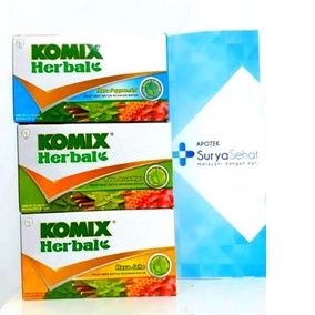 Jual KOMIX HERBAL 1 sachet @ 15 ml Original - Obat Batuk Herbal ...