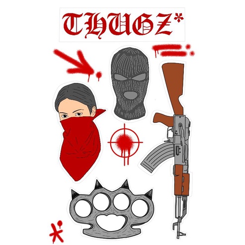 Jual Sticker Gangster | Shopee Indonesia