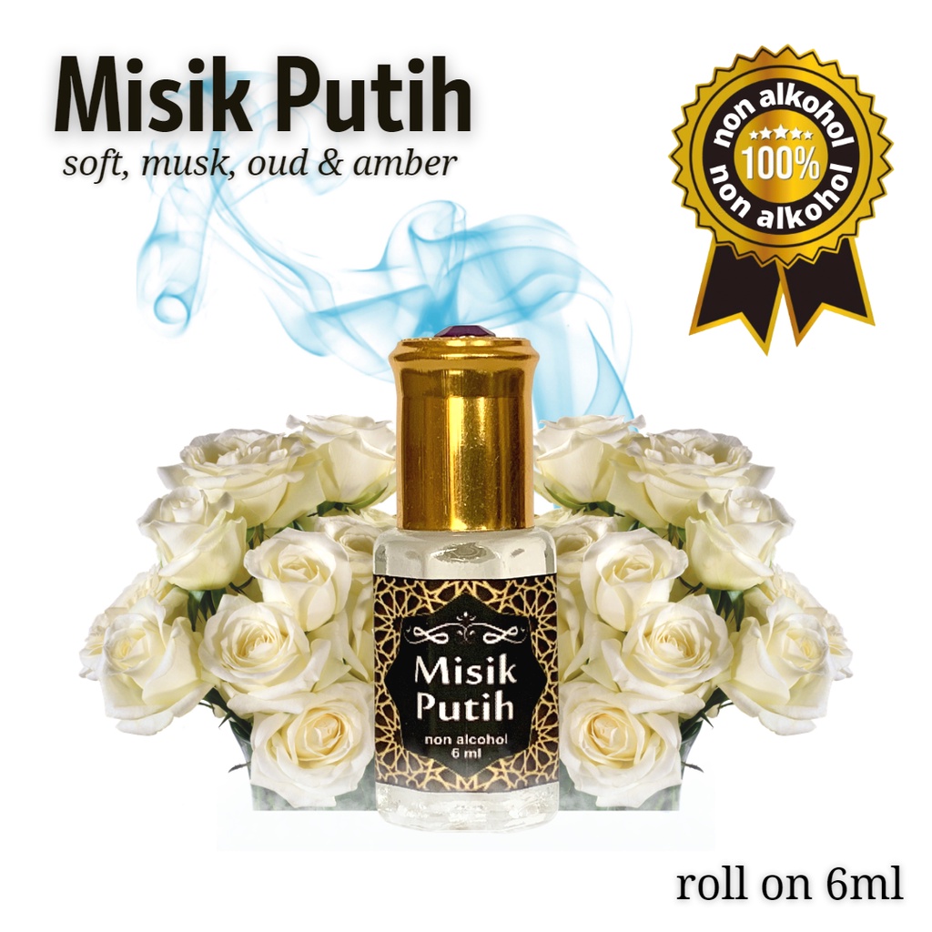 Jual Misik Putih Parfum Non Alkohol Minyak Wangi Ibadah | Shopee Indonesia