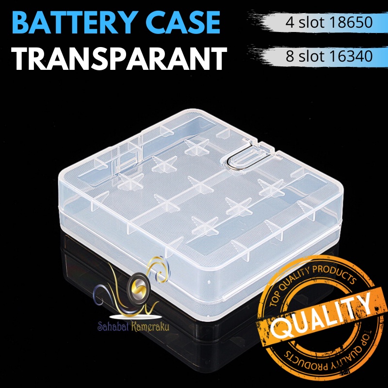 Jual Premium Battery Case 4 Slot 18650 Box batere - kotak tempat batre ...