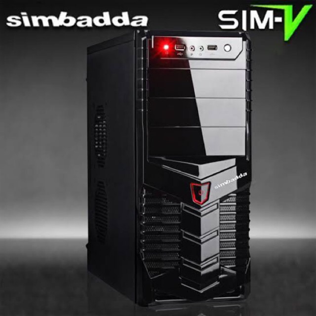 Jual Casing Simbadda Sim V Plus Psu 380w mulus no minus Like New Murah ...