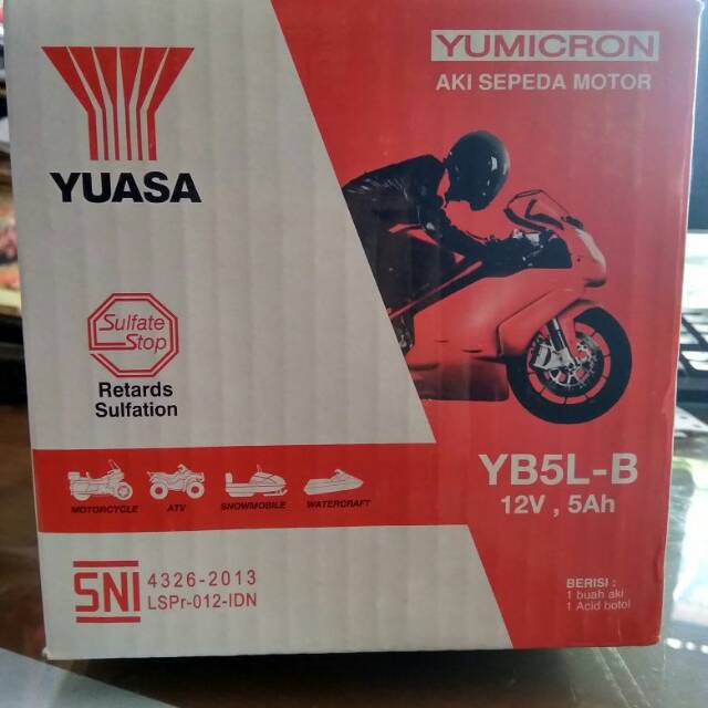 Jual Aki basah Yuasa YB5L-B Kit 5A | Shopee Indonesia