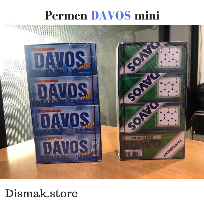 Jual Permen Davos mini Permen Jadul peppermint dan extra strong HHR309 ...