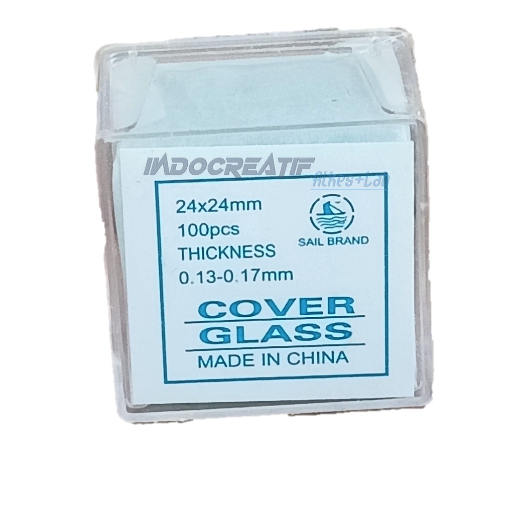 Jual Cover Deck Kaca Penutup Mikroskop Glass 24x24 Sail Brand No Manzel ...
