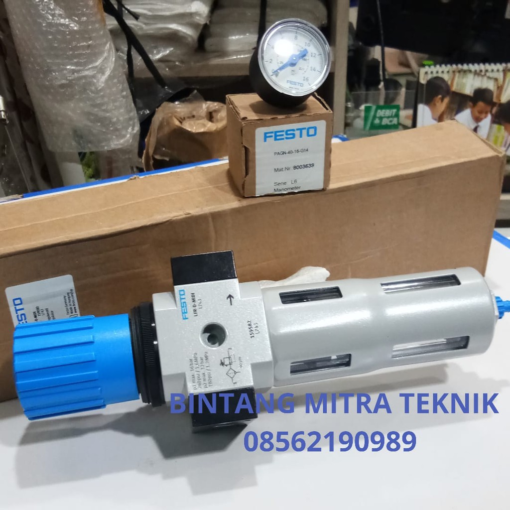 Jual FESTO FILTER REGULATOR LFR-3/8-D-MIDI | Shopee Indonesia