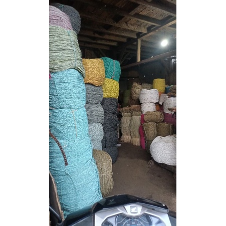 Jual 1kg tali tambang 5mm rapia warna | tali kerajinan tangan ulir ...