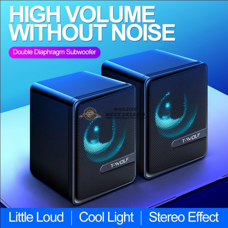Jual SPEAKER GAMING T-WOLF S3 RGB SUARA BAGUS TWOLF SPEAKER LED ...