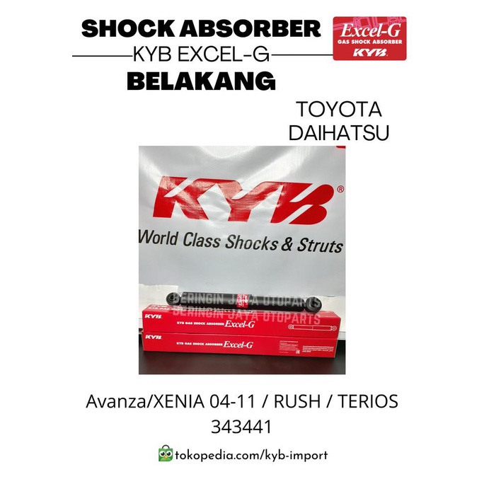 Jual Shock Mobil Avanza / Rush [Belakang] Kayaba Kyb Excel-G | Shopee ...