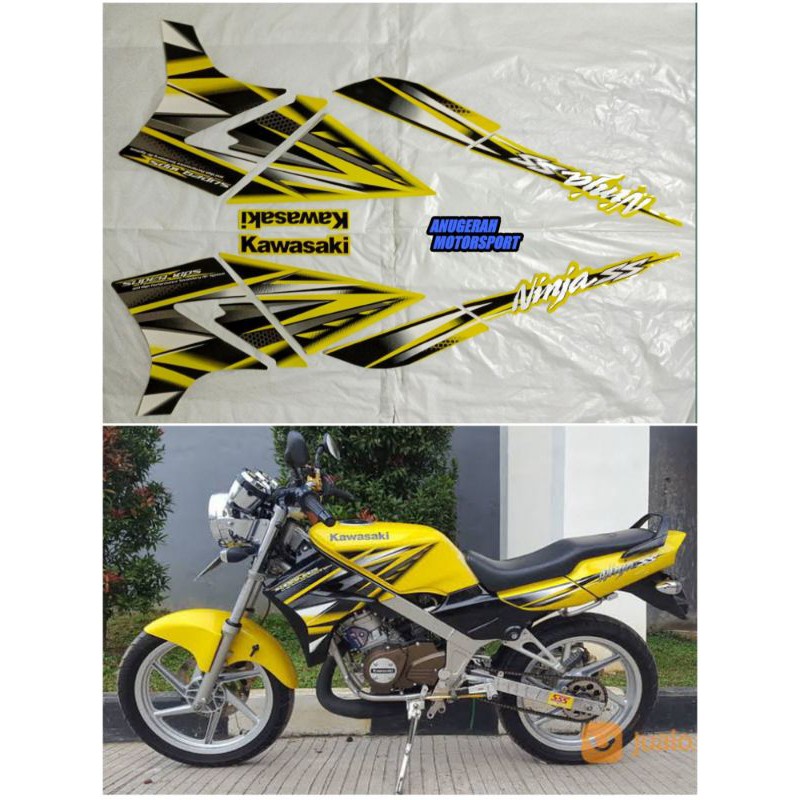 Jual striping / sticker lis body ninja ss 150 kuning 2013 | Shopee ...