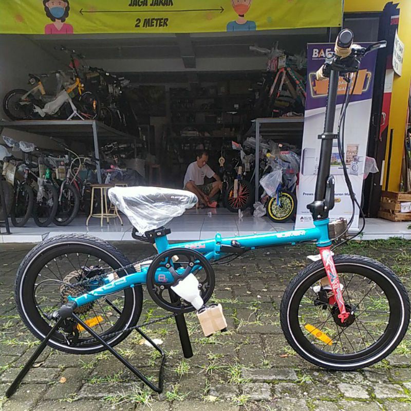 Jual Sepeda Lipat 16 Element Troy (2021) 8 Speed FOLDING BIKE + GARANSI ...