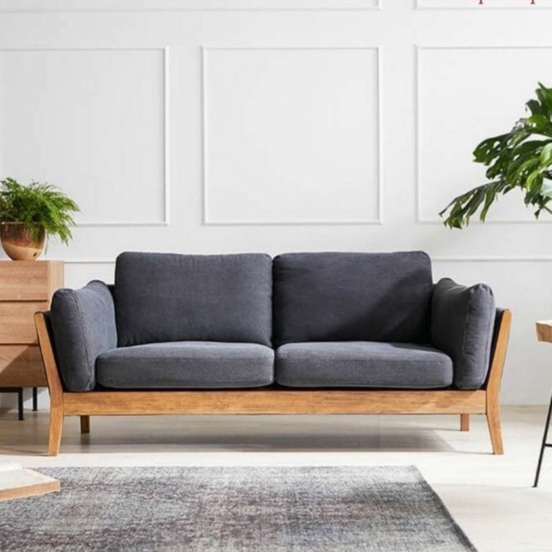 Jual SOFA TAMU MINIMALIS KLASIK NATURAL KAYU | SOFA RUANG KELUARGA TIPE ...