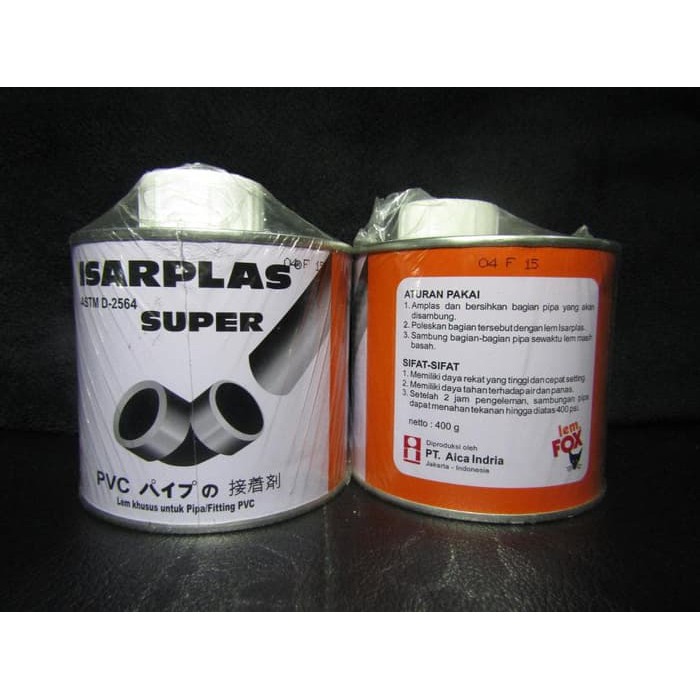 Jual Lem Isarplas Kuas Super Kaleng 400 Gr Lem Pipa / Pralon / Paralon PVC | Shopee Indonesia