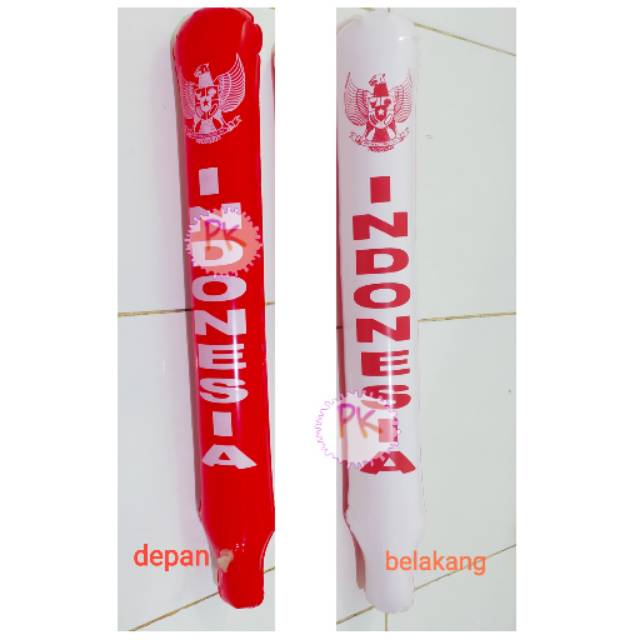 Jual Balon TEPUK SUPPORTER INDONESIA 2 SISI WARNA MERAH PUTIH BAHAN PVC ...