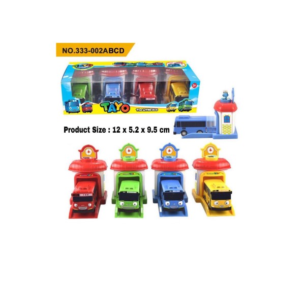 Jual TAYO THE LITTLE BUS GARASI SET ISI 4 PCS LAUNCHER PUSH N GO GARAGE Mainan Anak Kado Ulang ...
