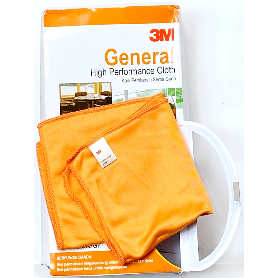 Jual 3M High Performance Cleaning Cloth - Kain Lap Microfiber Orange ,1 ...