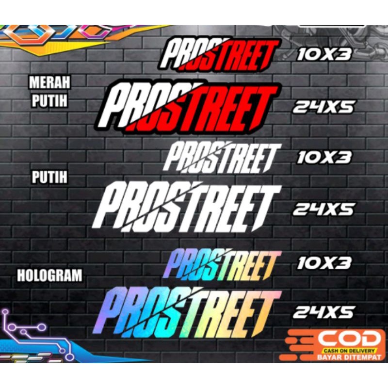 Jual STIKER PROSTREET sticker cutting | Shopee Indonesia