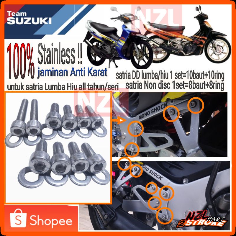 Jual baut ring L stainless stainlis stainliss set lengkap breket ...
