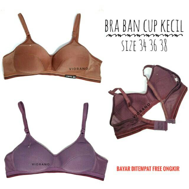 Jual Sport Bra Abg Cewek List Cup Kecil Kait 2 Bh Ban Pelajar Remaja ...