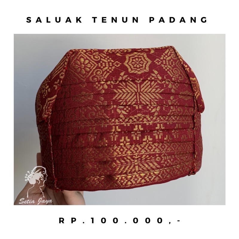 Jual Topi Saluak Padang/ Saluak Penganten Songket/ Saluak Minang Dewasa ...