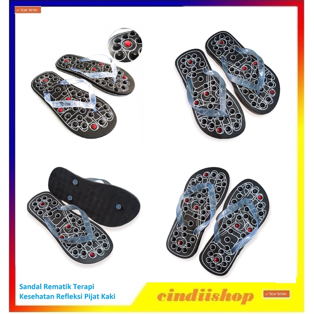 Jual Sandal Jepit Pijat Rematik Terapi Kesehatan Refleksi Kaki Sendal ...