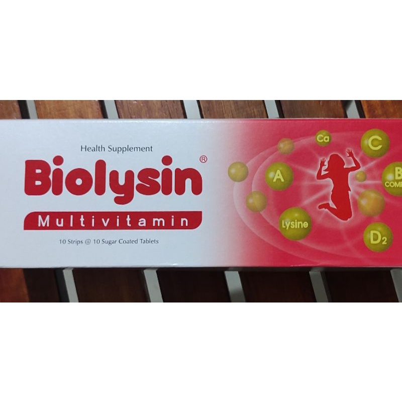 Jual Biolysin 100 Tablet / Multivitamin / Vitamin Dewasa / Daya Tahan ...