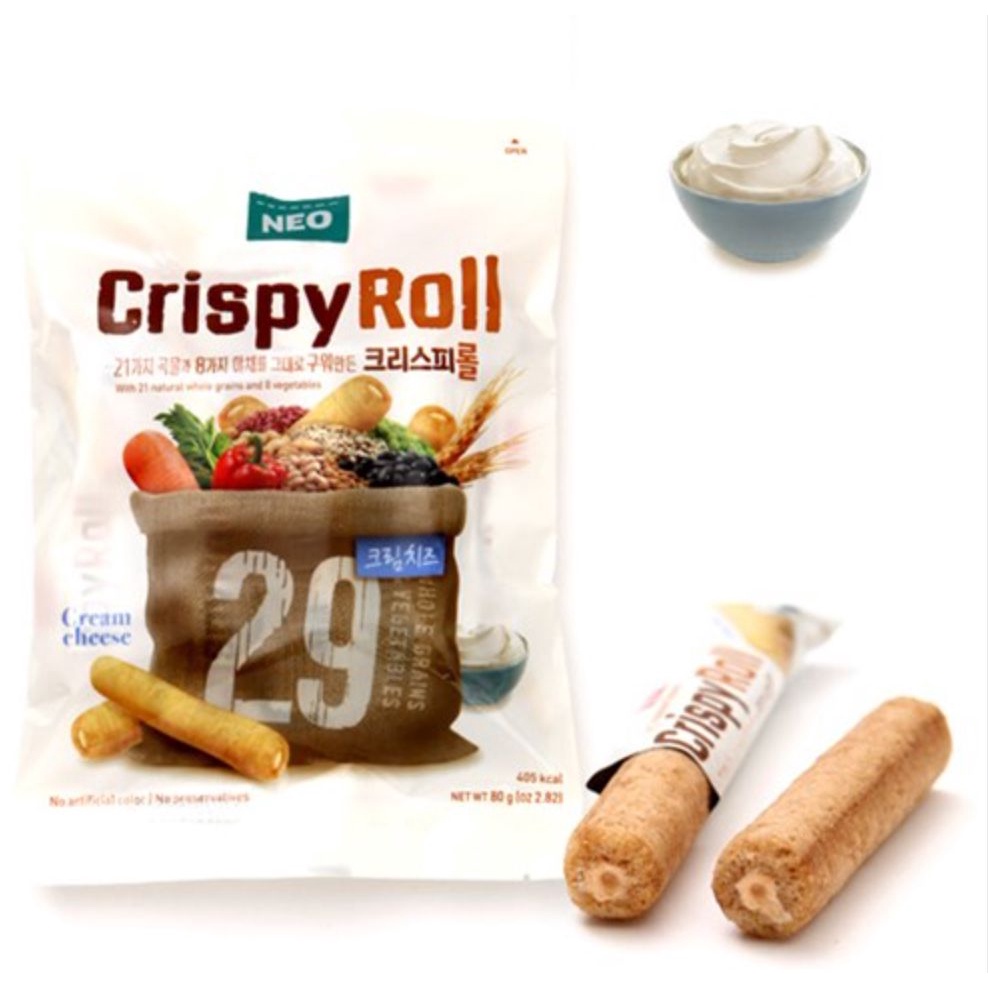 Jual NEO CRISPY ROLL CREAM CHEESE 80 GRAM | PRODUCT OF KOREA | Shopee ...