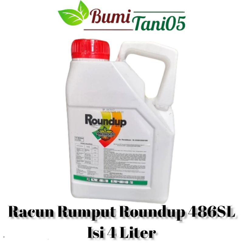 Jual Racun Rumput Herbisida Roundup 486SL 4 Liter/Pembasmi Gulma ...