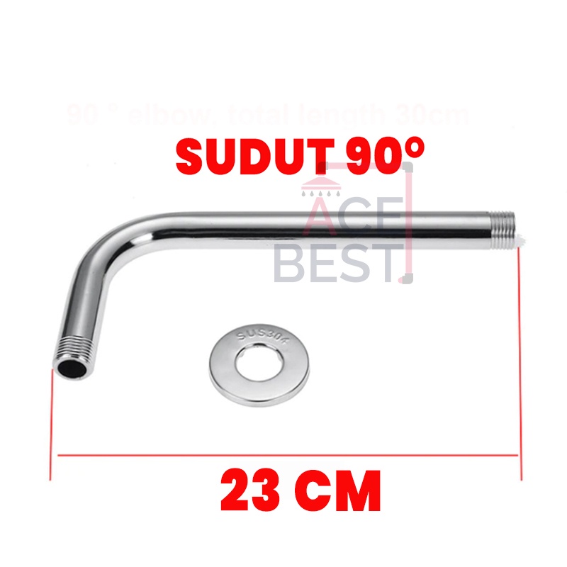 Jual Pipa penghubung Shower Tangkai Wall Shower Tanam Dinding Atas WG ...