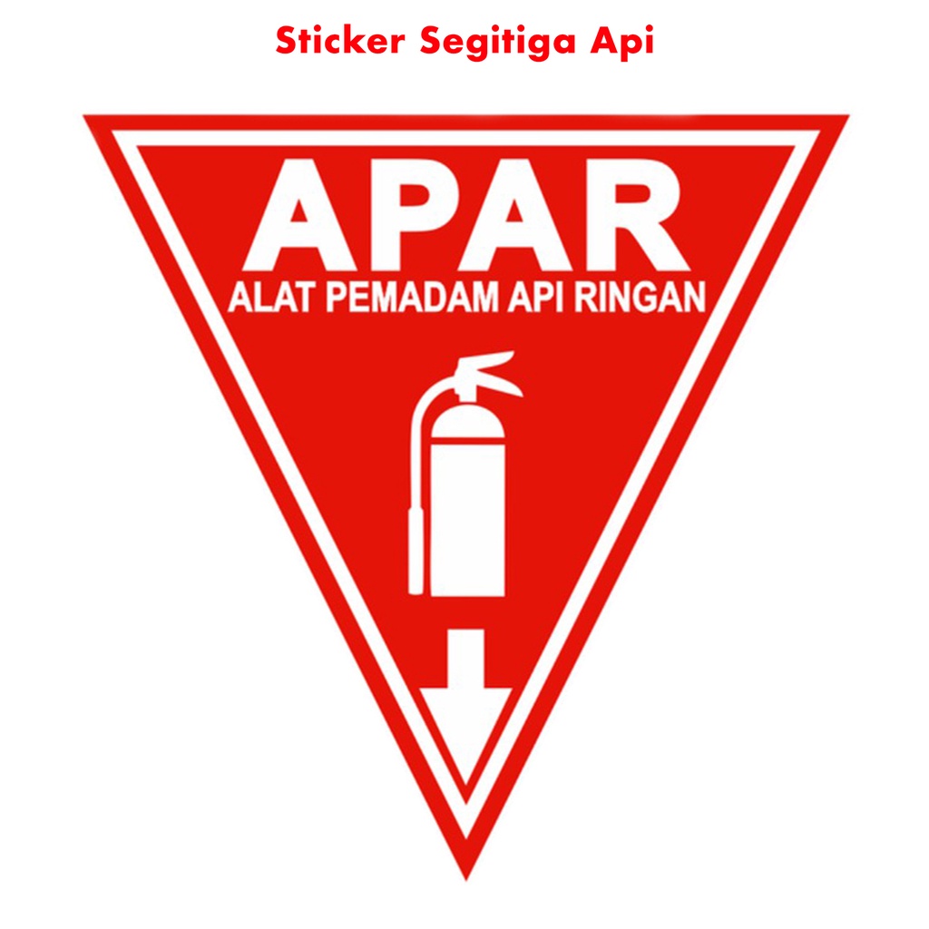 Jual Sticker Segitiga APAR Rambu Petunjuk APAR | Shopee Indonesia