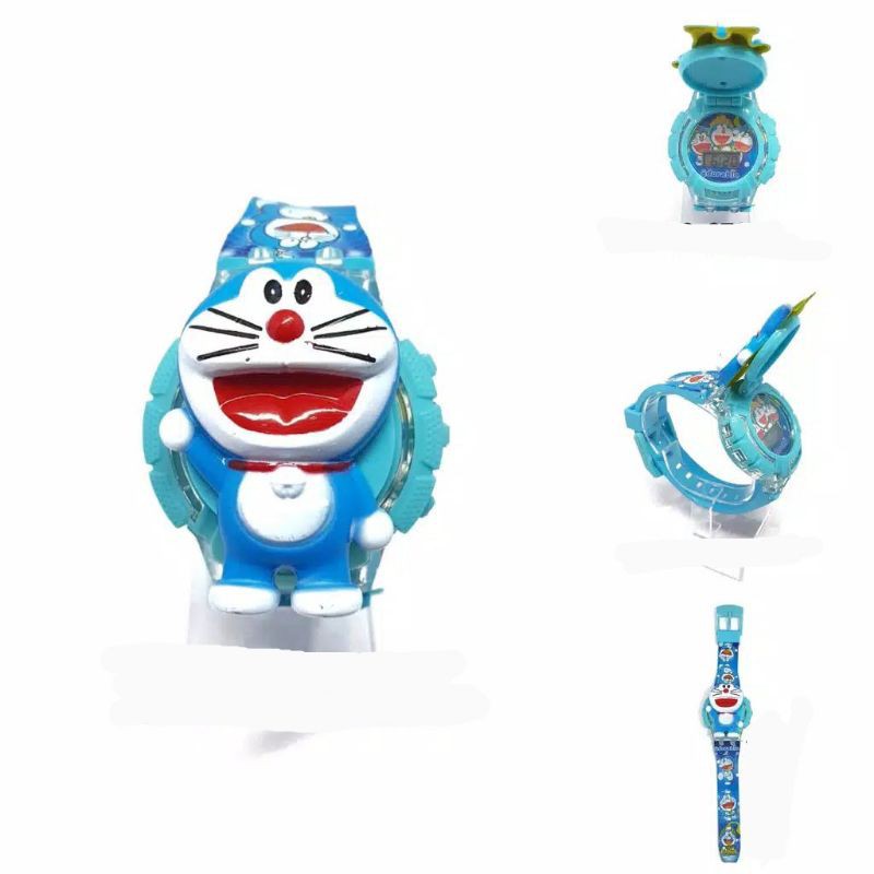 Jual Doraemon jam tangan anak digital LED musik melodi | Shopee Indonesia