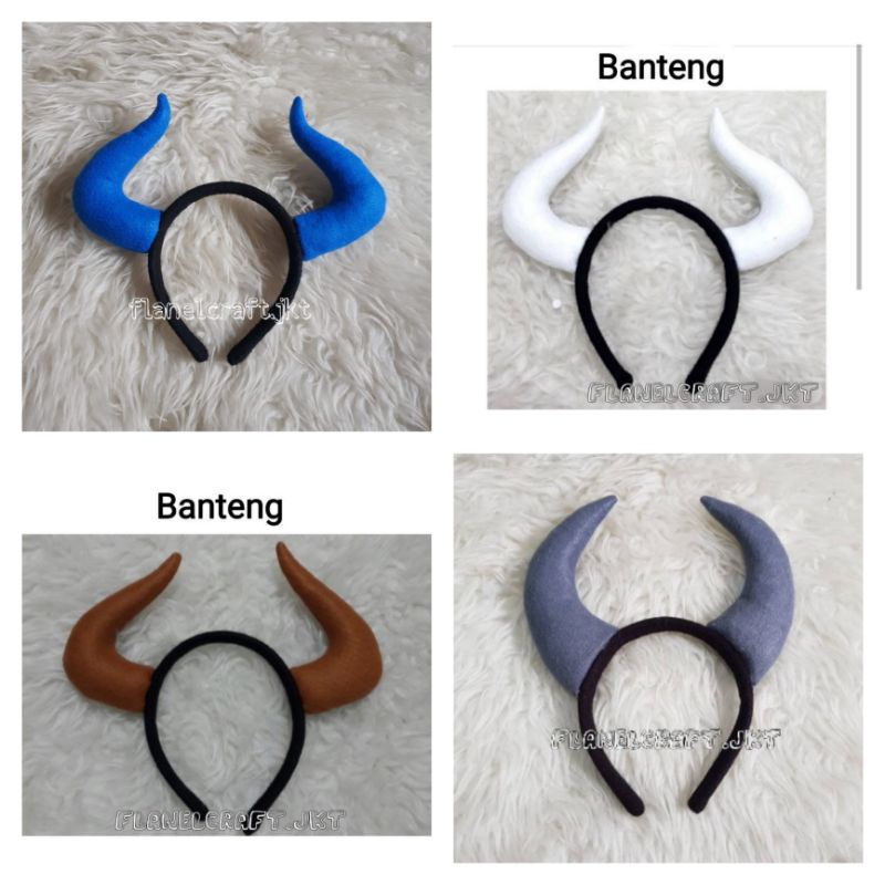 Jual Bando banteng bando tanduk red bull headband kostum bando binatang ...