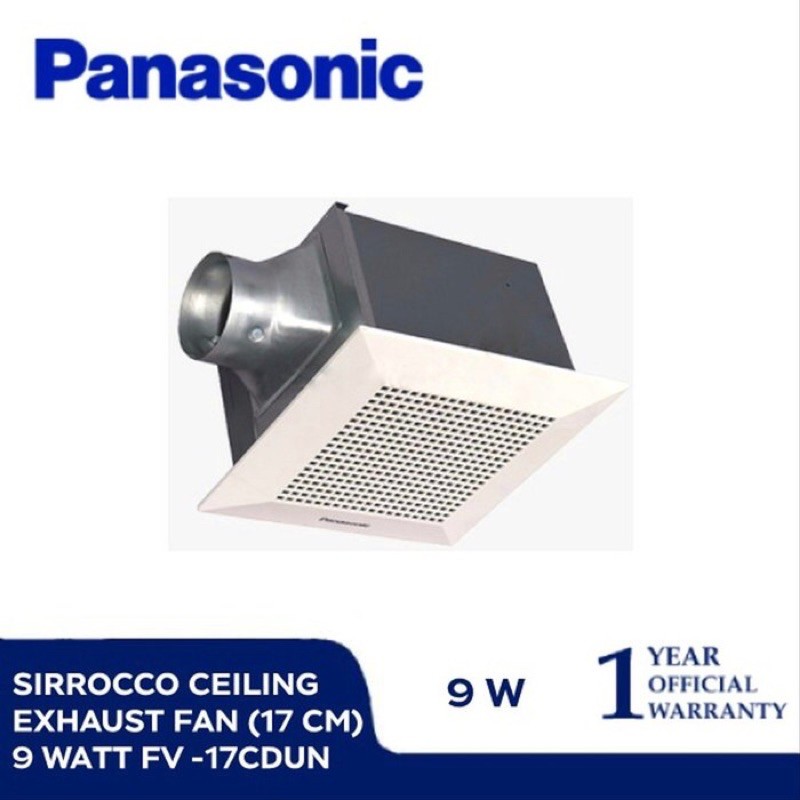 Jual Panasonic FV 17 CDUN Exhaust Fan Sirocco Exhaust Plafon Ceilling ...