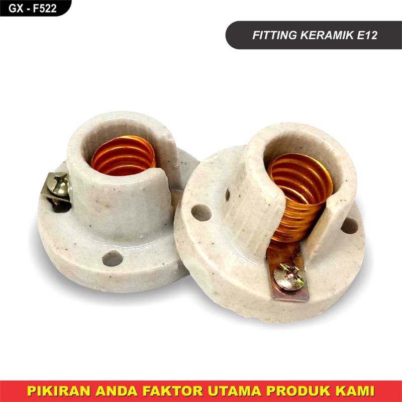Jual Fitting Tempel Keramik E12 E14 / Fiting Dudukan Lampu Cabe Dop ...