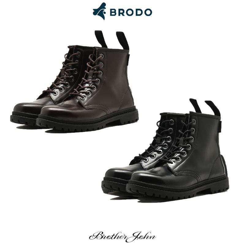 Jual BRODO ORIGINAL - ALPHA URBAN BOOTS FULL BLACK | Shopee Indonesia