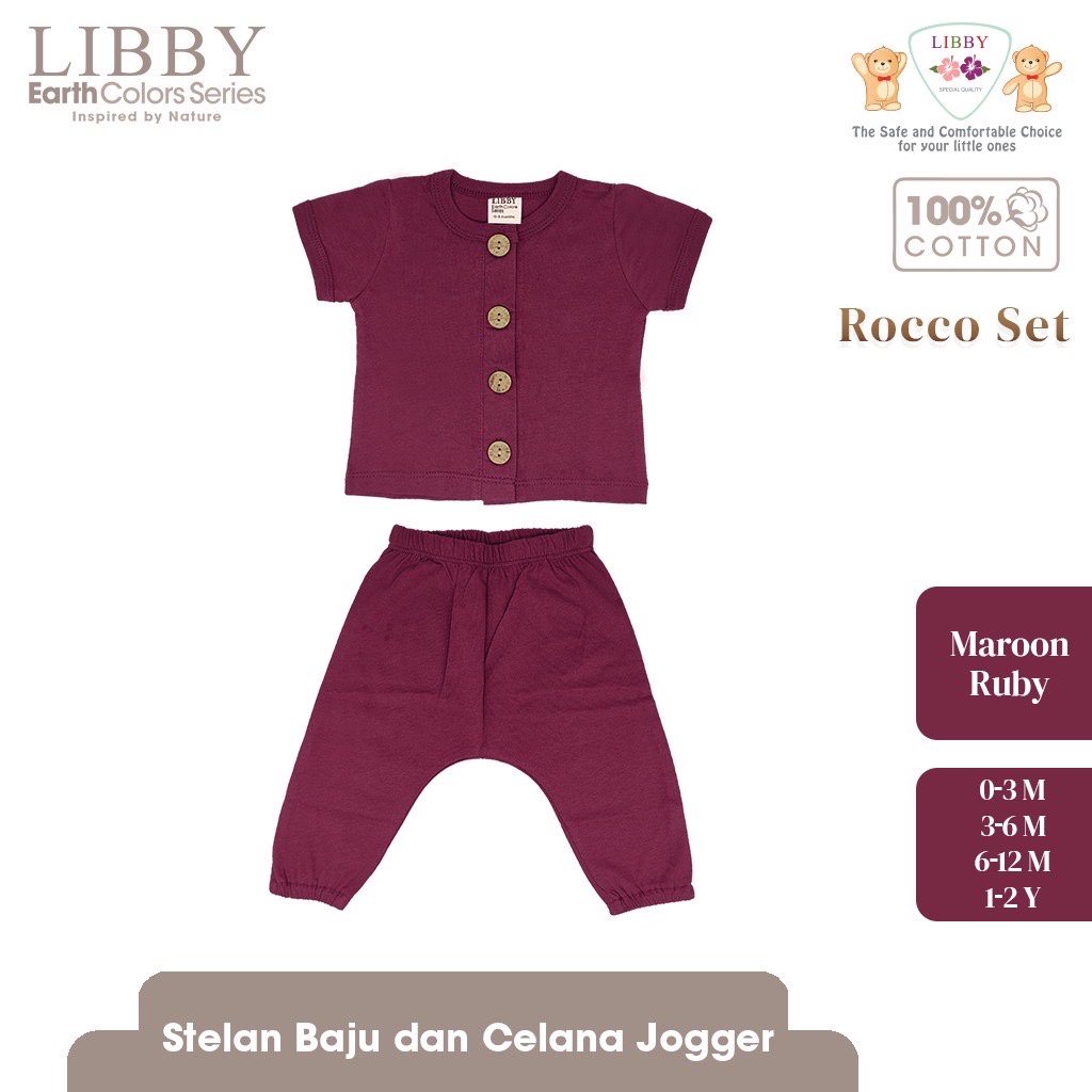Jual LIBBY Earth Colors Series Rocco Set Setelan Atasan Pendek Celana ...