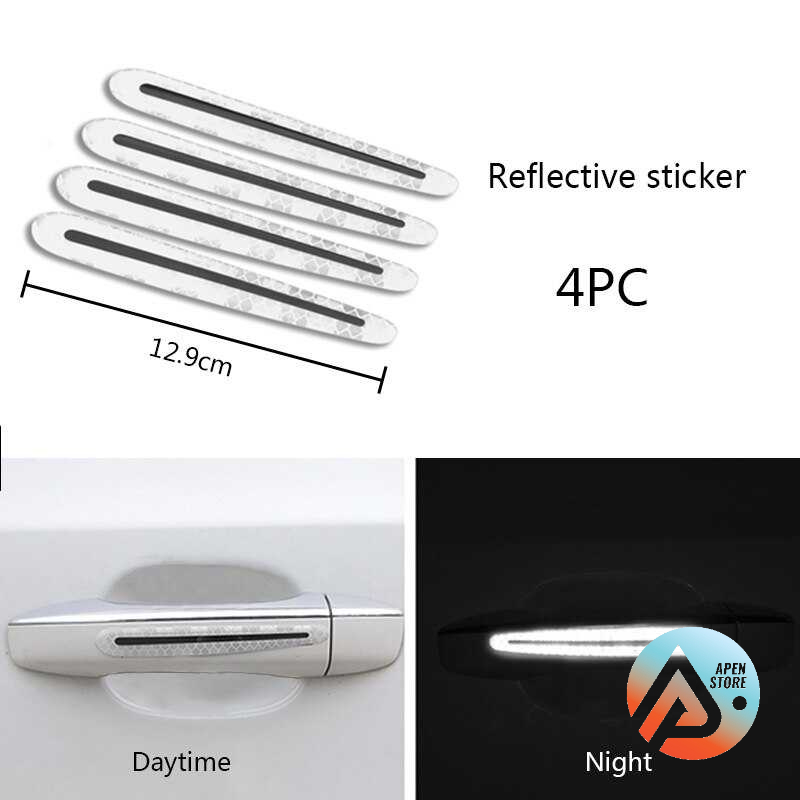 Jual 4pcs Reflective Sticker Gagang Pintu Mobil Stiker Menyala Saat ...