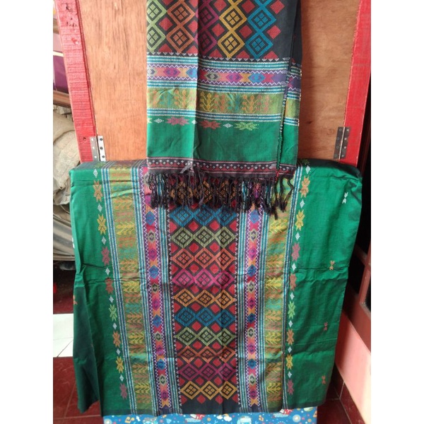 Jual SONGKET TARUTUNG ORIGINAL - TENUN TANGAN - HIJAU | Shopee Indonesia