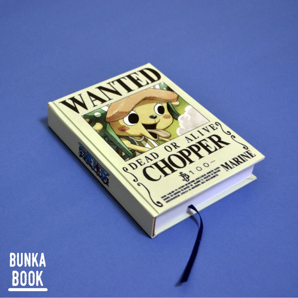Jual Pocket Book Hardcover Anime One Piece Wanted Chopper Ukuran A6 ...