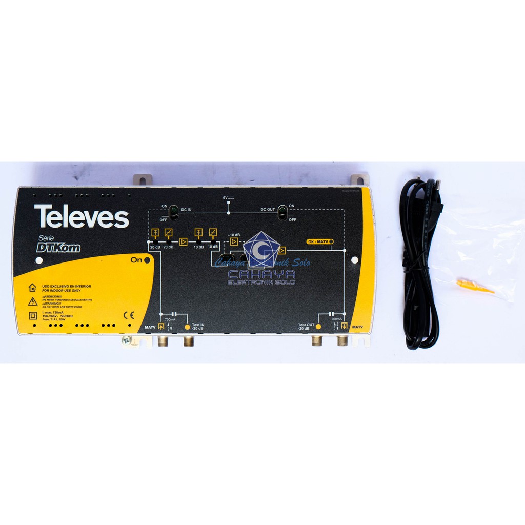Jual Televes Booster Matrix Indoor Spanyol 5338 boster indoor kabel tv ...