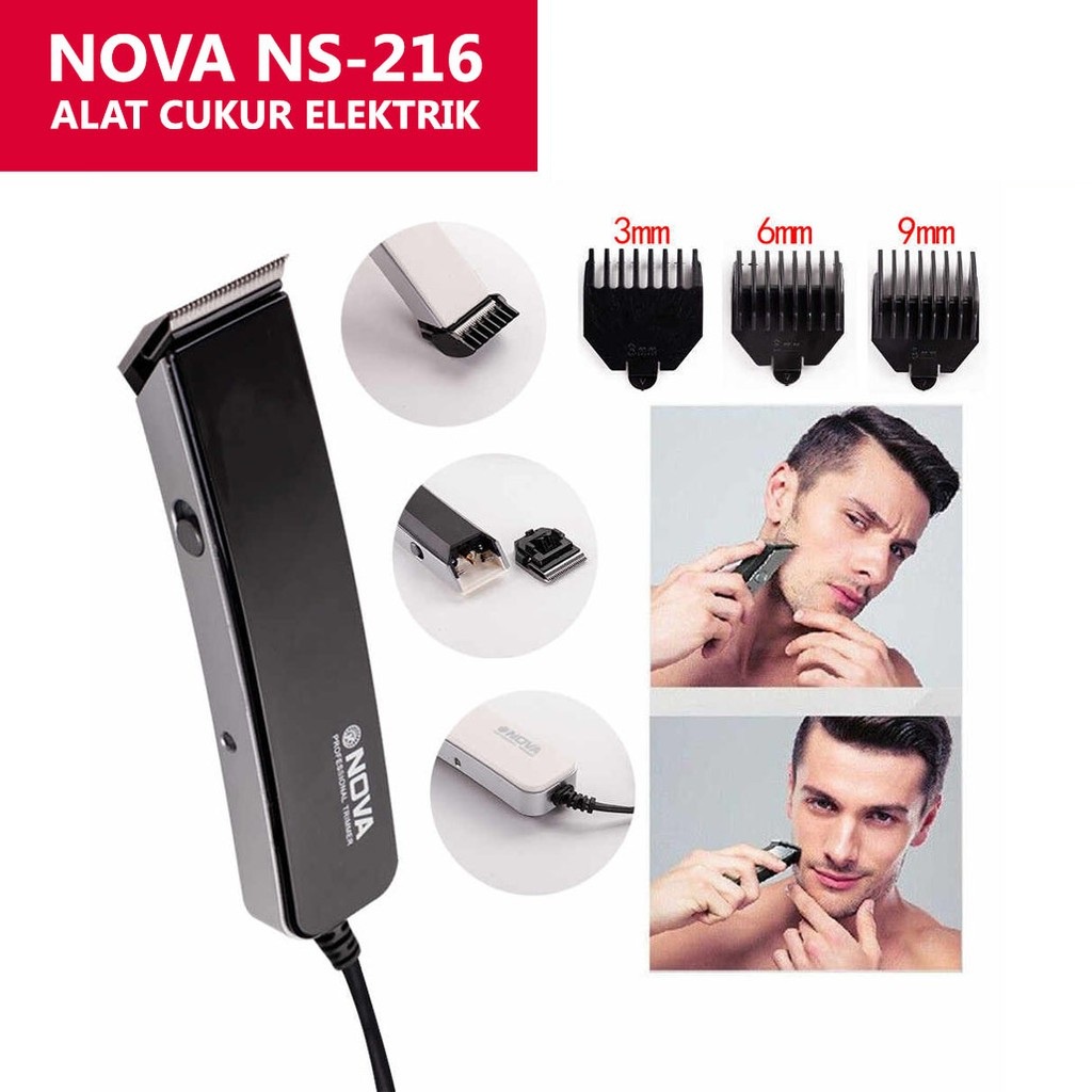 Jual HOPE STORE - BISA COD - Nova NS 216 Recharge - Mesin Alat Cukur ...
