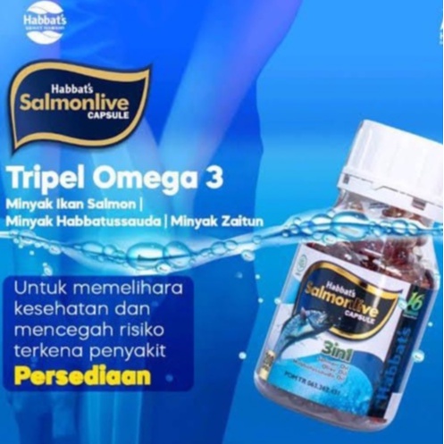 Jual KAPSUL MINYAK IKAN SALMON SALMONLIVE / Kapsul Minyak Ikan Salmon ...