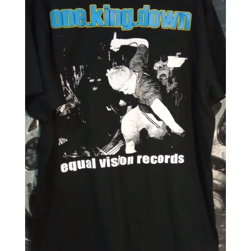 Jual Kaos Hardcore One King Down Merchcons Plastisol | Shopee Indonesia
