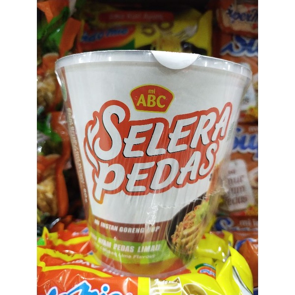 Jual Mi ABC Cup Selera Pedas Pop Mie Mi Goreng rasa Ayam Pedas Limau ...