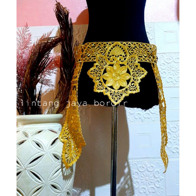 Jual renda bordir aksesories sabuk tari / obi bali | Shopee Indonesia