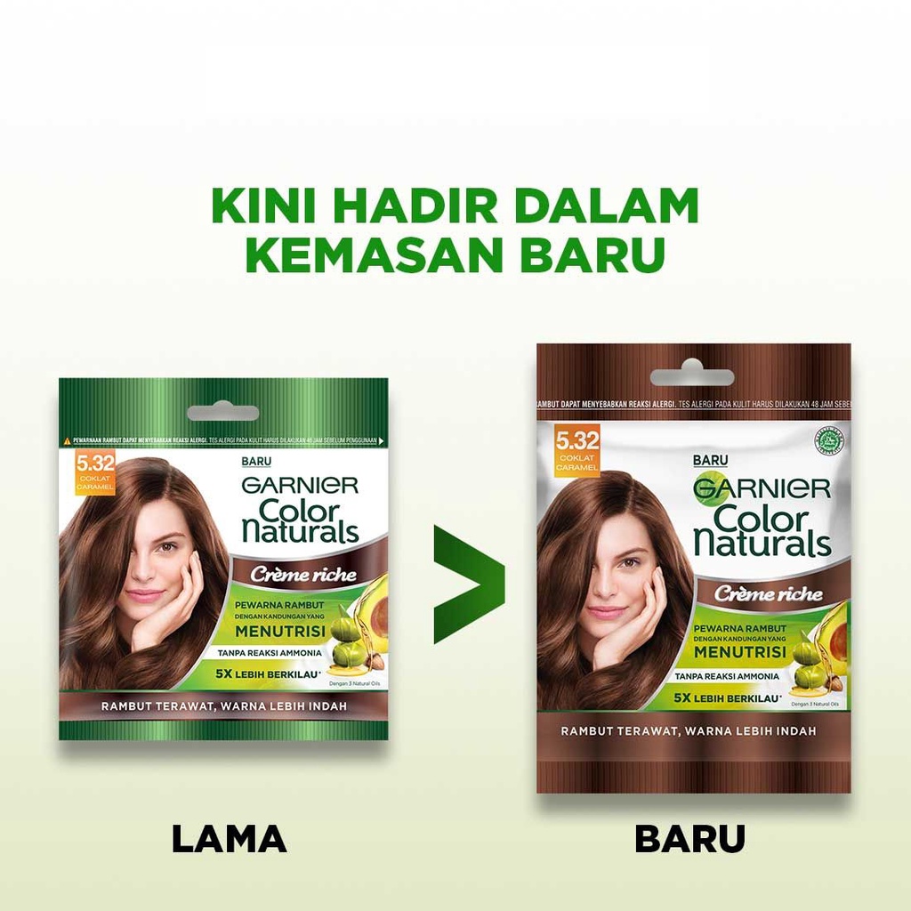 Jual Garnier Color Naturals Creme Riche 20 ml + 20 gr (Sachet) | Shopee ...