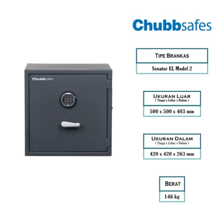 Jual BRANDKAS CHUBBSAFES SENATOR EL MODEL 2 | Shopee Indonesia