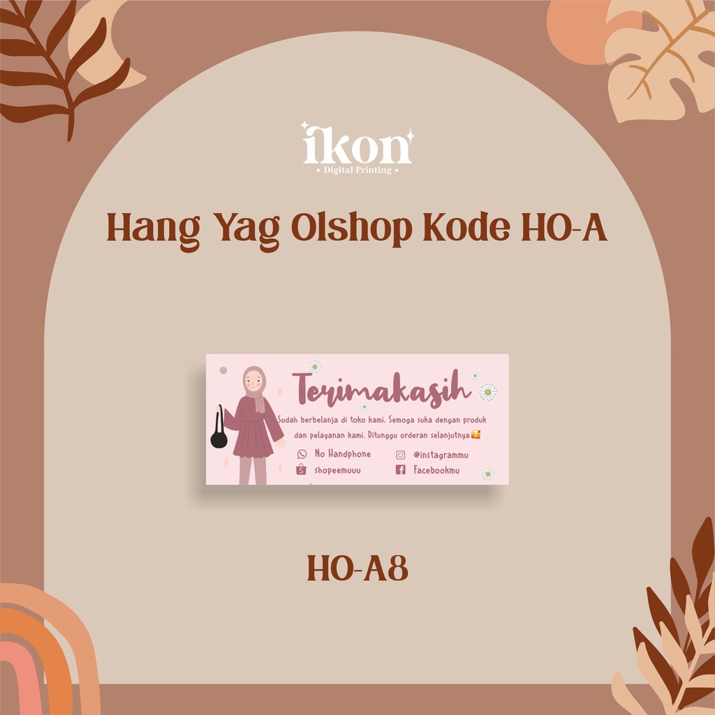 Jual HANG TAG OLSHOP/ PRICE TAG/ LABEL HARGA/ LABEL MEREK JILBAB MINI BAHAN KERTAS TEBAL KODE HO ...