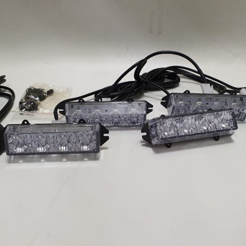 Jual LAMPU Strobo Grill Tebal 4x4 LED VARIASI MOBIL nyala Biru A242 ...